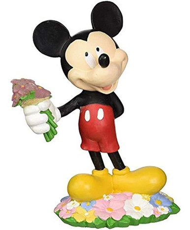 Design International Group Disney Mickey Mouse Solar Statue with Flower ...