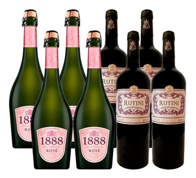 Sidra 1888 Rose + Vino Rutini Cabernet Franc Malbec 750ml