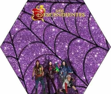 Diseño Edición Graficos Printable Kit - Descendants Disney Party