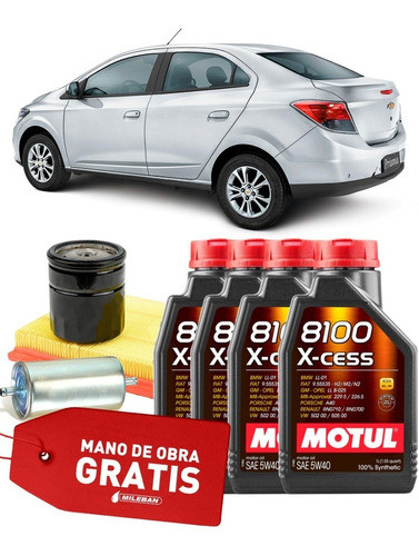 Chevrolet Prisma Oil Change Service with Motul 5W40 Synthetic Oil and ...