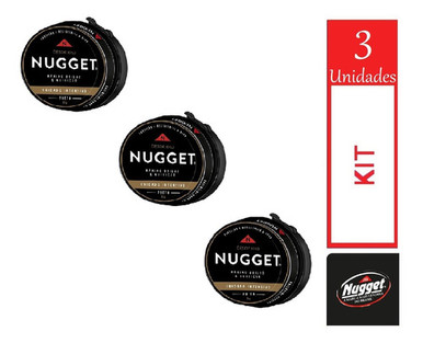 Nugget Shoe Polish Kit Black Paste 36g New Formula