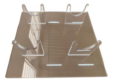 Agv Criações Double Acrylic Microphone Stand for Desk