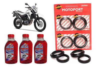 MotoPort Retainer Kit + Dust Seal + 10W Oil Set for Yamaha XT660 / XT660R