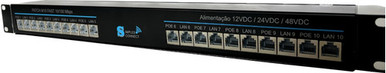 SIMPLES CONNECT FAST Poe Patch Panel 10 Port 10/100 (12-48V)