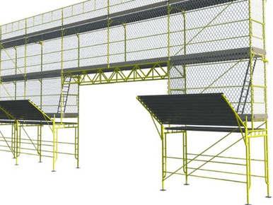 Semaco Pedestrian Scaffold Rental with Protection Screen