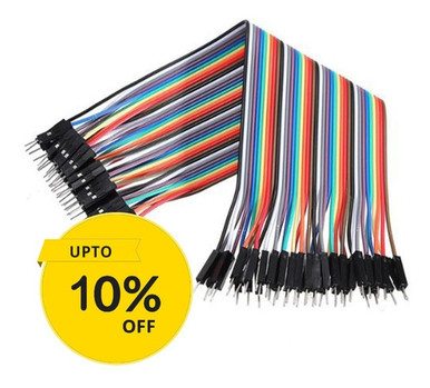 Candy-Ho Pack of 40 Male-Male 30cm Dupont Arduino and Breadboard Cables