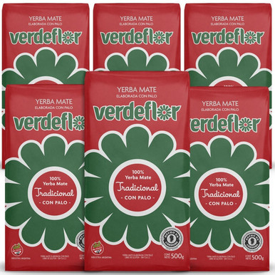 Yerba Mate Verdeflor Tradicional Pack X 6 Unidades 500g