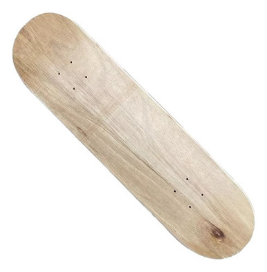 Marfim Shape Skate 8.0 Embuia Liso Cru Leve Nacional