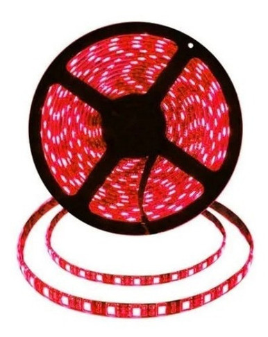 Lux Led Rollo De Led 3528 (300 Led) 5 Metros Rojo 12v