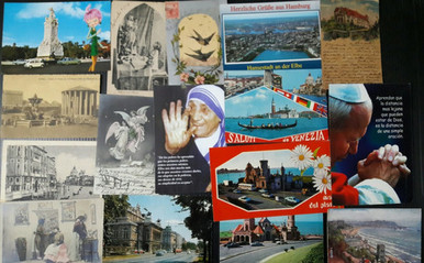 A Lot of 200 Postcards from Around the World