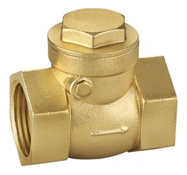 SMV Horizontal Check Valve Brass Ø 1/2 Swing Disc Brass