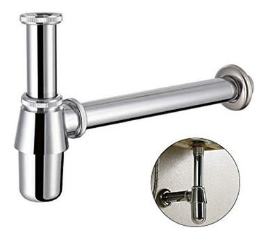 EcoArtHeating Chrome Bathroom Lavabo Sink Bottle Trap Drain Pipe