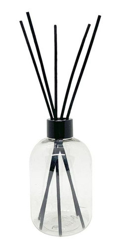 ByF Deco Envase Plastico Con Tapa Difusora Negra 300cc Pack X20