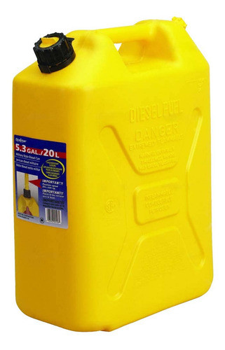 Scepter Canadian Plastic Fuel Can with Pump 20 L Military