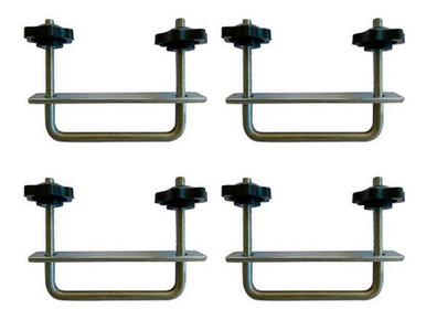 CD X4 U-Type Roof Rack Fixation Kit for Luggage