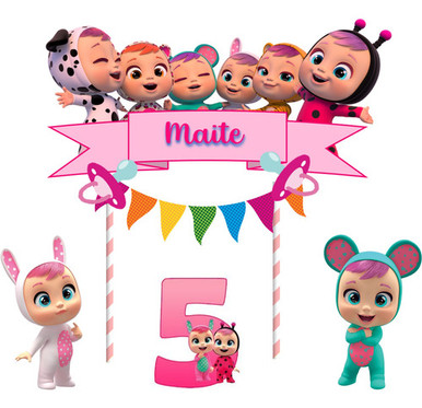 Lala Personalized Cry Babies Cake Topper