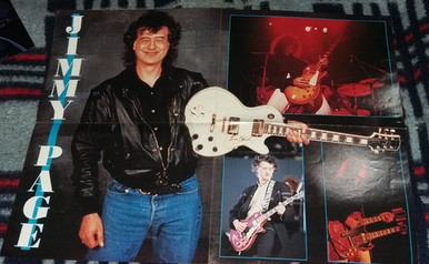 METAL HAMMER Jimmy Page Ritchie Blackmore Poster - Zeppelin Purple Queen