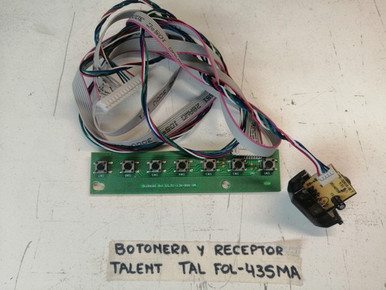 Talent Botonera Y Receptor Ir Para Tv Tal Fol-43sma