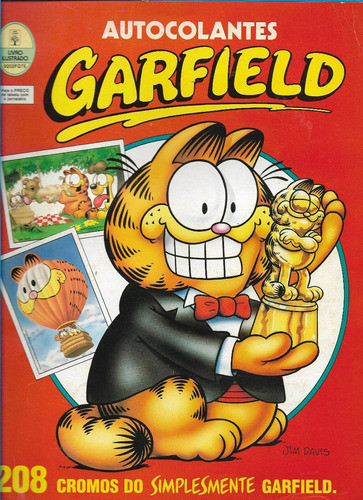 Abril Panini Garfield Sticker Album - Complete - Year 1992