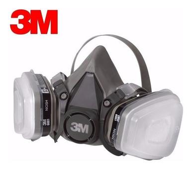3M Semi-Mask 6200 with 6006 Filters + 501 5N11 Original USA