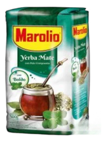 Marolio Yerba Mate Boldo 500g, Pack of 10 Units