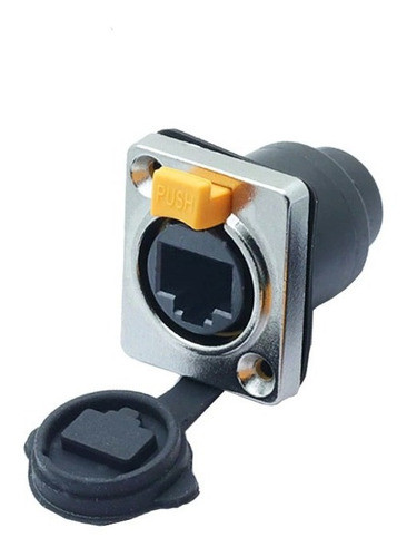 DJF Ethercon RJ45 Connector Panel LED IP65 Dual Female