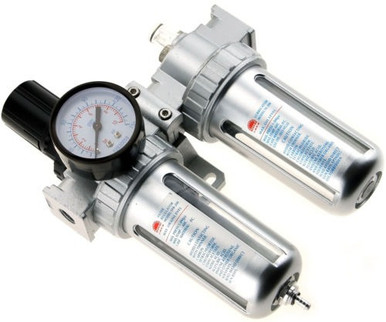 Pro 1/4 Unit Filter Regulator Lubricator Water Trap Comp