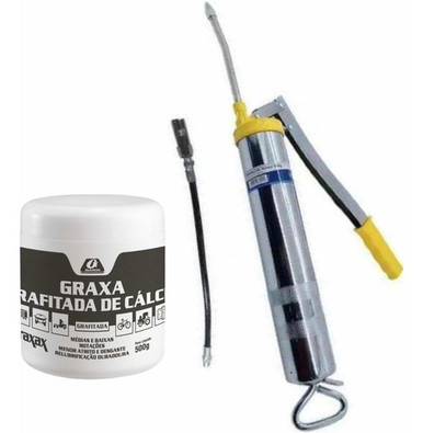 Brasfort Manual Grease Pump Kit 500g with Calcium Graphite Grease 500g