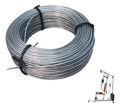 Provetec Reinforced PVC-Coated Steel Cable Multigym Gym 5mm X 1m