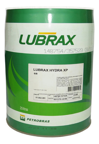 Lubrax Hydra Xp 68 Hydraulic Oil - 20 Liters