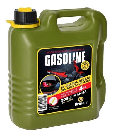 Driven Extra Flat Fuel Can 4 Liters Green