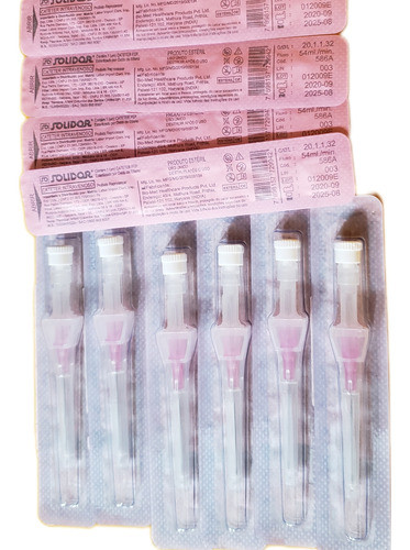 Solidor Catheter Number 20 Pink Kit with 10 Units