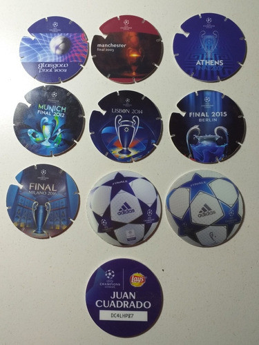 Lot of 10 Different Champions League Tazos