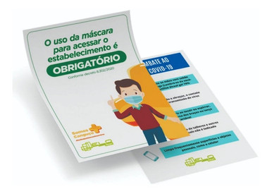 Ac Promo 1000 Propaganda Flyers Folder 120g 10x15cm Double-Sided