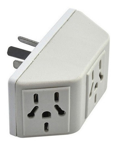Generic Triple Pyramid Adapter 10A White