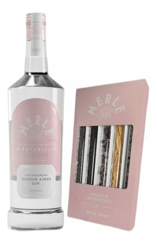 Gin Merle 750 Ml London Dry + Box with 5 Botanicals
