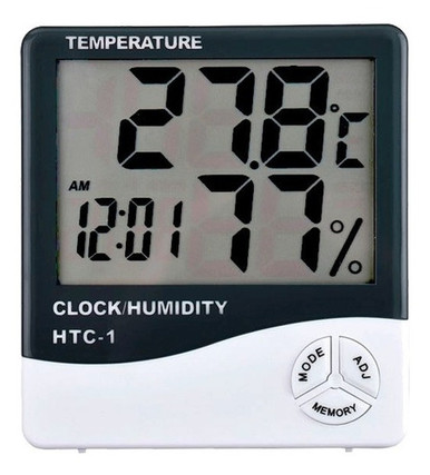 GN Digital Environmental Thermometer Humidity Clock Alarm