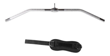 Roble Fitness Pulley Bar Kit with Ergonomic Grip & Neoprene Ankle Strap