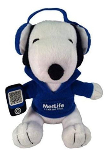 Snoopy With Headphones Metlife Retro Plush