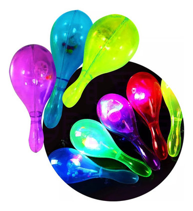 Conexión Party: Multicolor LED Luminescent Maracas X10