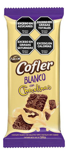 Cofler Chocolate Blanco & Cookies 55 Gr - Box of 10 Units