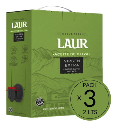 Laur Extra Virgin Olive Oil Bag In Box 2L x 3U