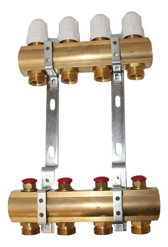 Peisa 4-Way Collector with Thermostatic Valves