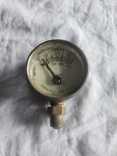 Antique Manometer 60 Pounds 41mm Diameter