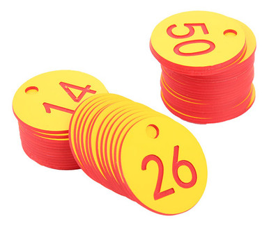 Generic Numbered Tags for Beekeeping, Hanging Labels