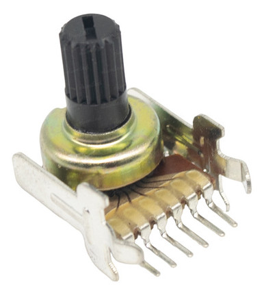 ELUMILED 2 Linear Stereo Potentiometers 10k 6 Pins 12mm Grooved Shaft