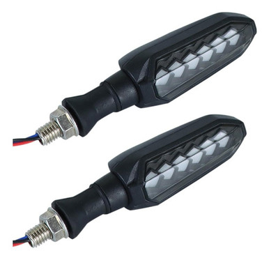 Lux Led Amber Sequential Turn Signal and White Position Lights 12V