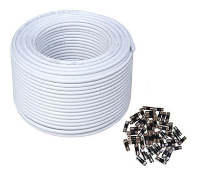 CNA Thick Coaxial Cable Roll 152 Meters + 100 Connectors