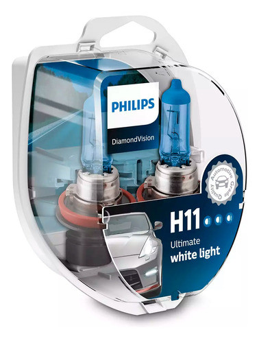 Philips 12V 55W H11 Diamond Vision Halogen Lamp
