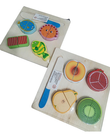 Montessori Food Play Set with Velcro, Different Designs